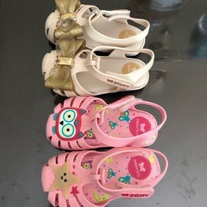 Zaxy | Shoes | Set Of 2 Pairs Zaxy Baby Kids Sandals Size 7 6 | Poshmark